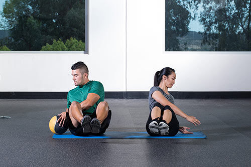 Ab Exercises | V Sit Partner Rotations