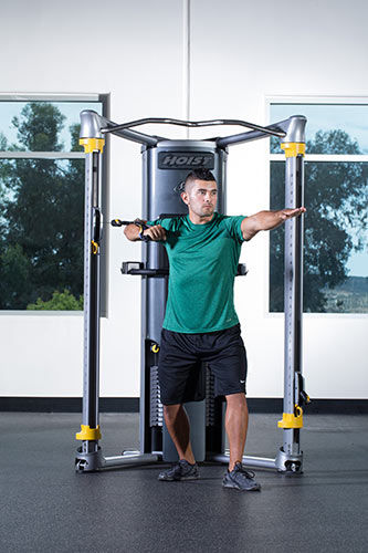 Chest Exercises | Single-arm Rotational Press
