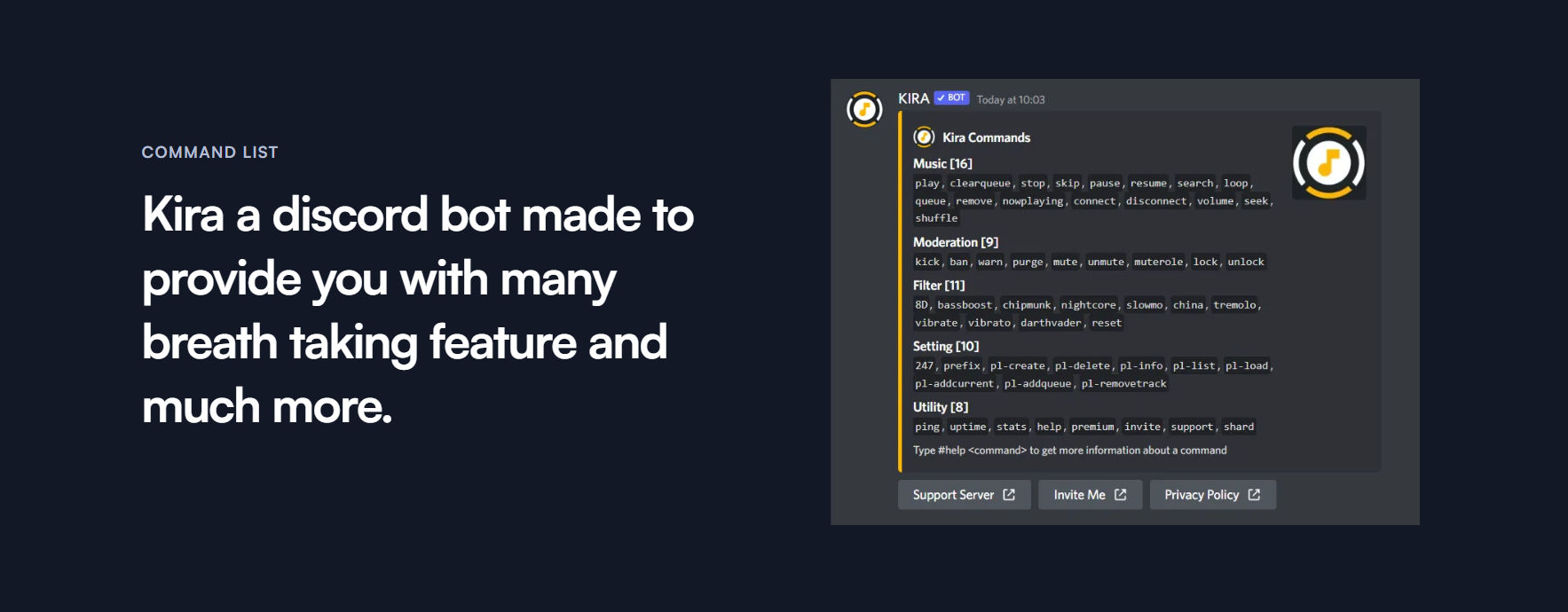 Add KIRA Discord Bot | The #1 Discord Bot List