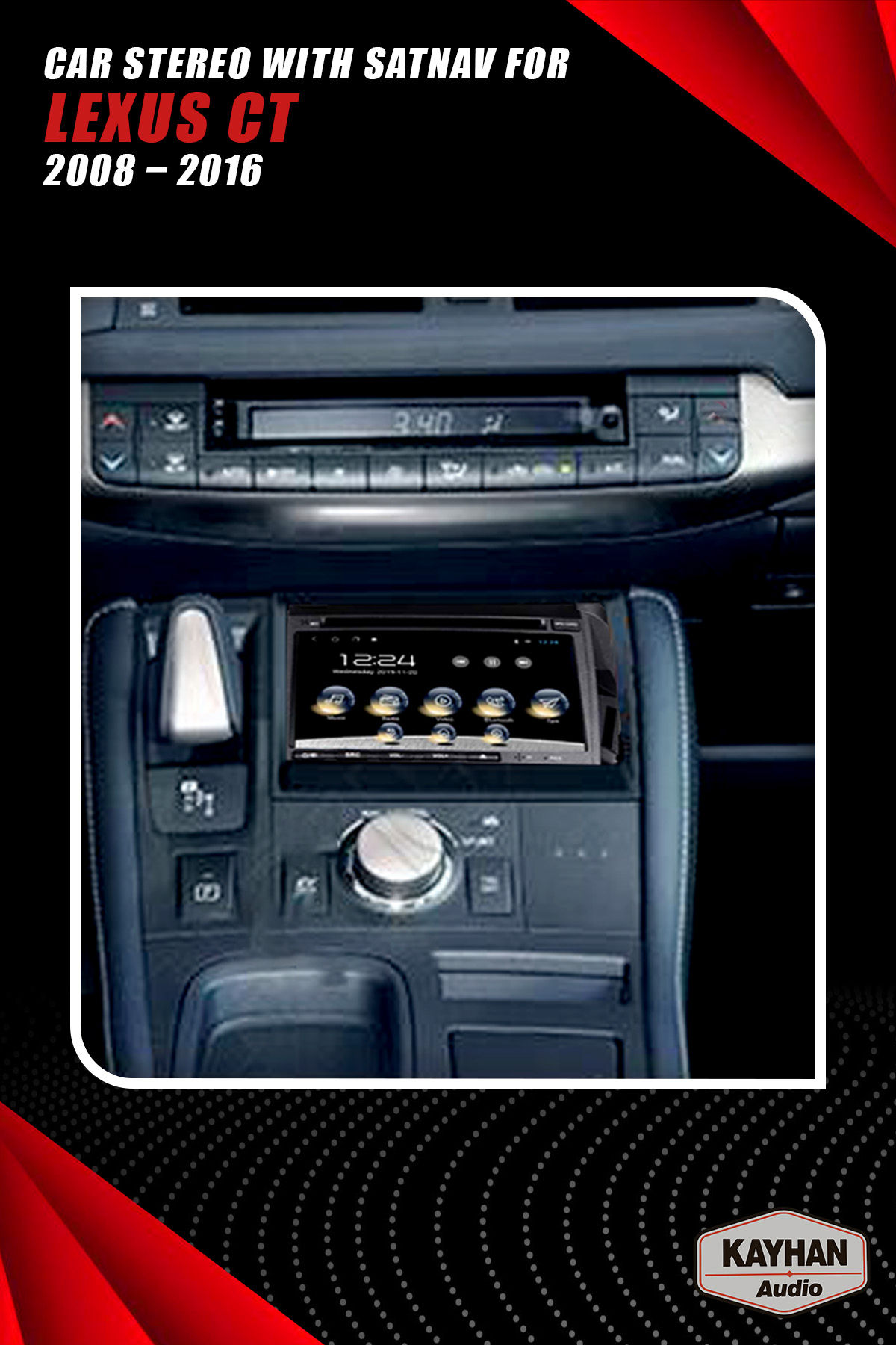 Car Stereo with SatNav for LEXUS CT 2008 - 2016 | Version 5 | 8" inch ...