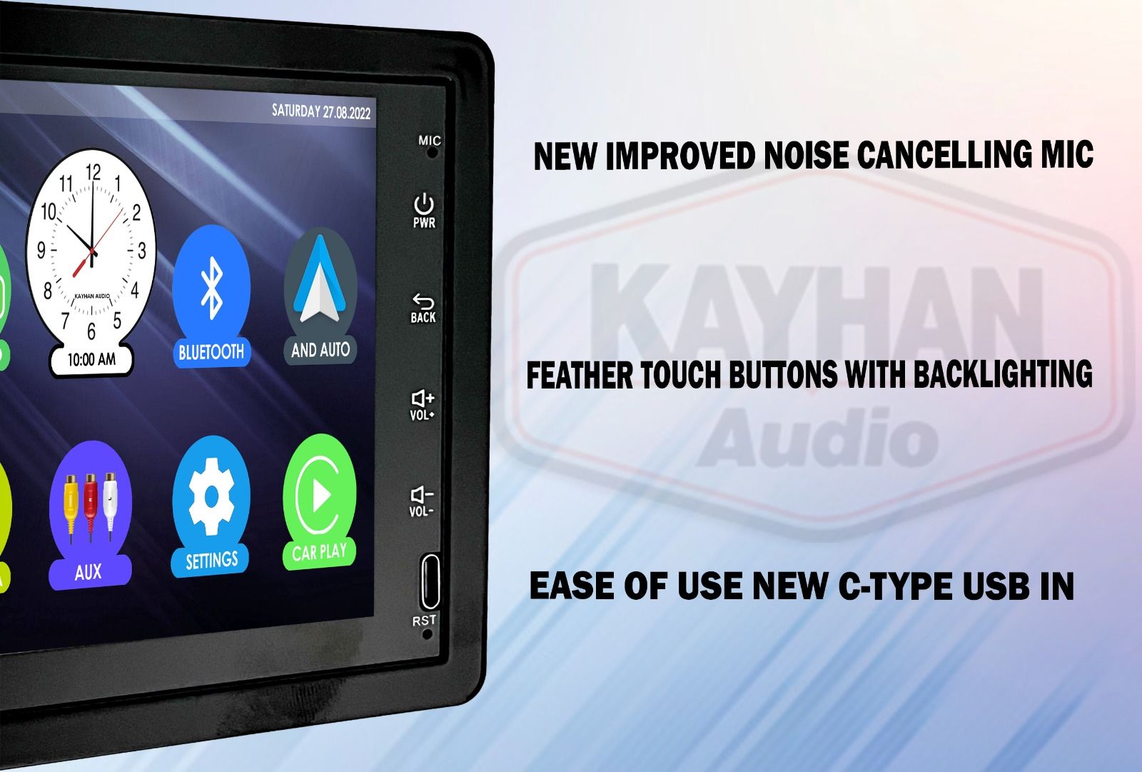 Universal 2DIN Car Stereo with Android Auto & Carplay | 7″ inch - Car ...