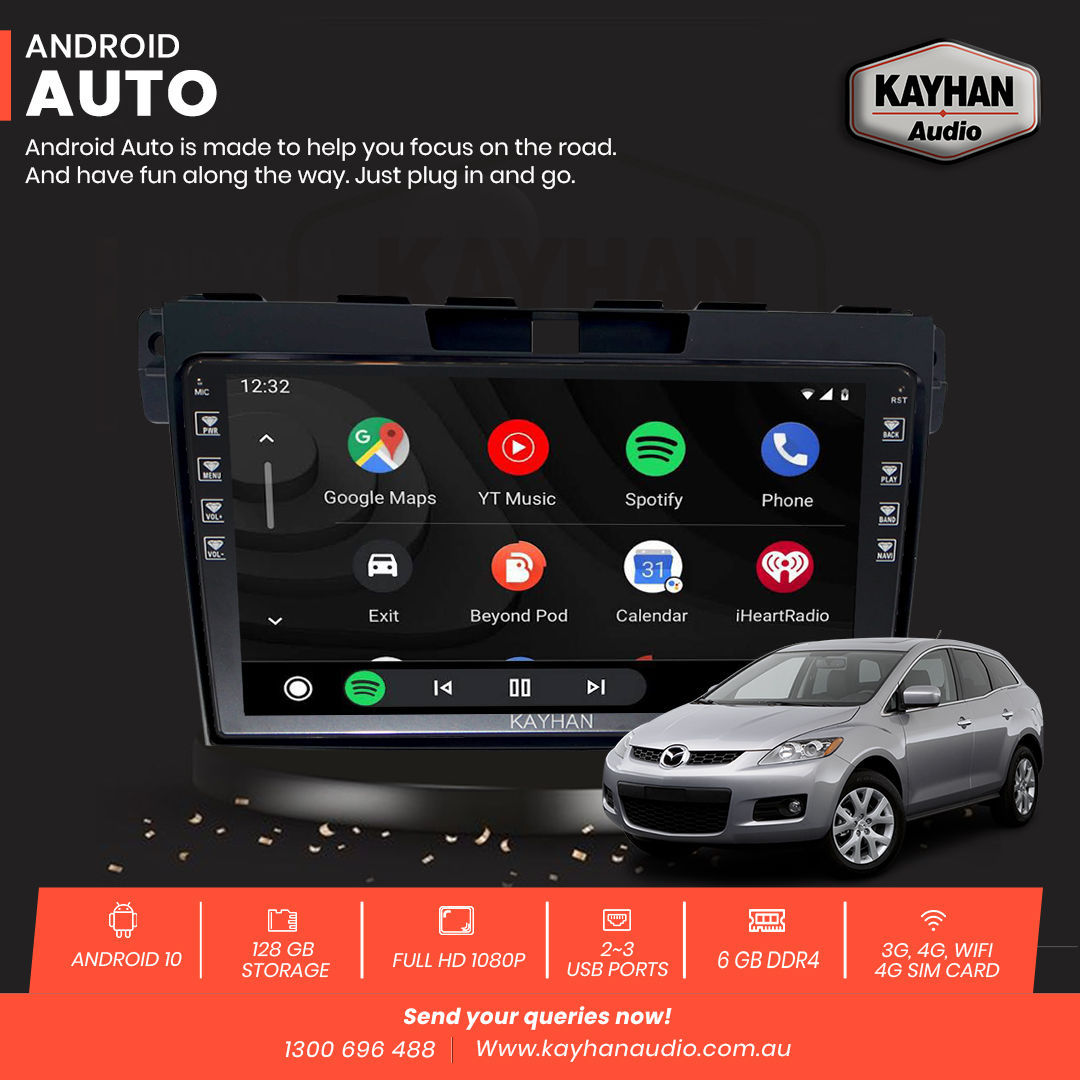 Car Stereo with SatNav for MAZDA CX7 2007-2014 | V5 | 9" inch - Car ...