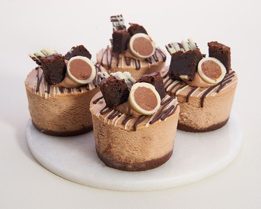 Chocolate Brownie Mini Cheesecakes