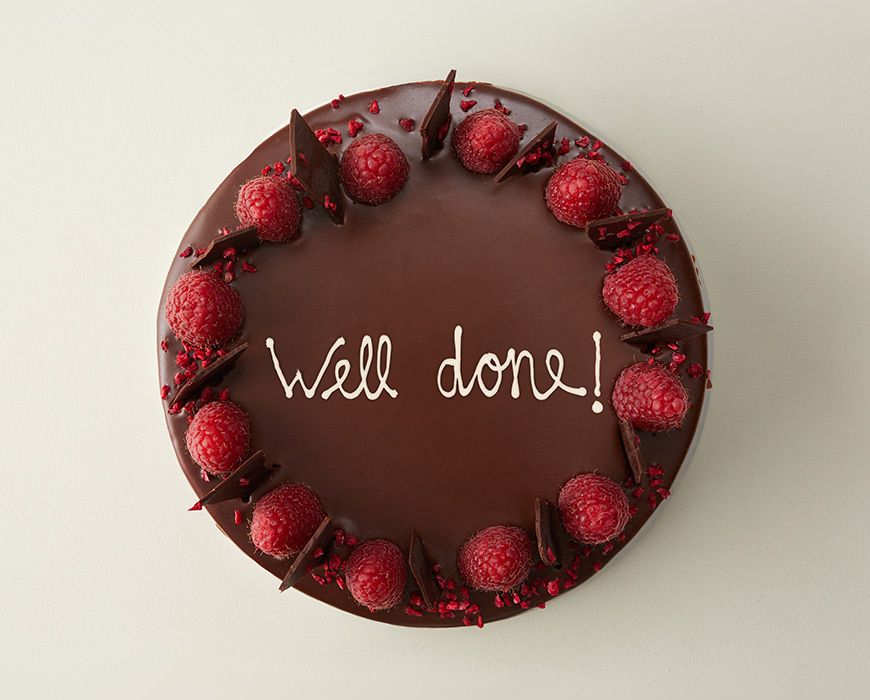 Chocolate & Raspberry Well Done Cake | Lola's