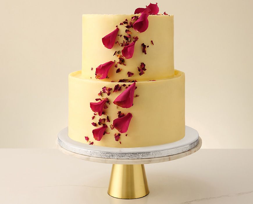 Two Tier Rose Cake