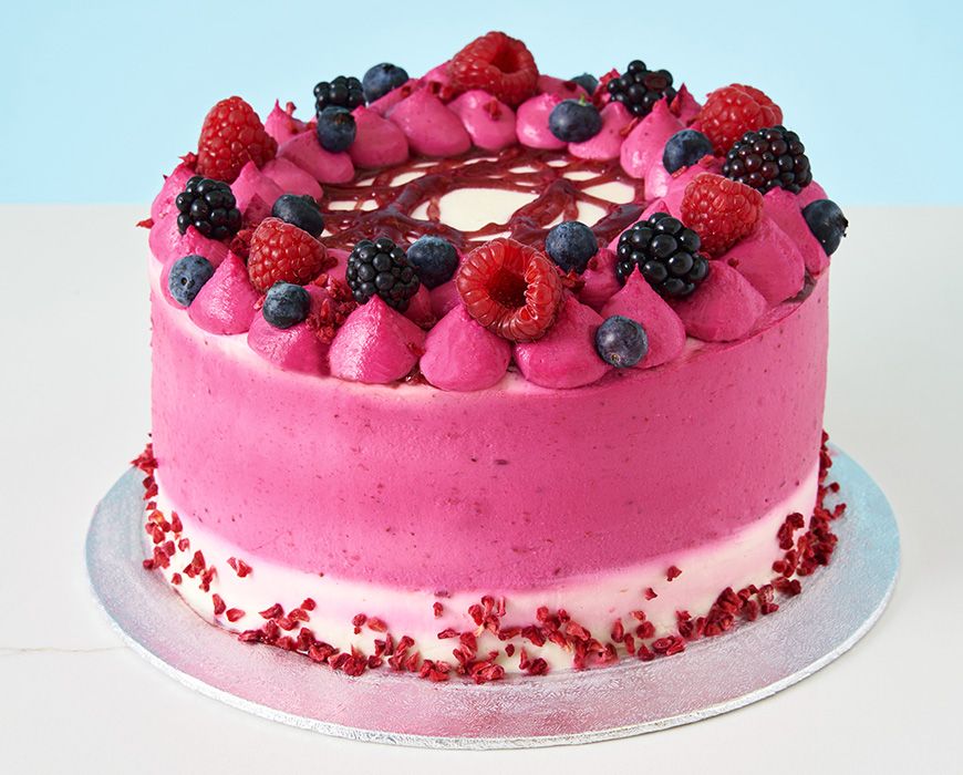 Mixed Berry Opera Cake