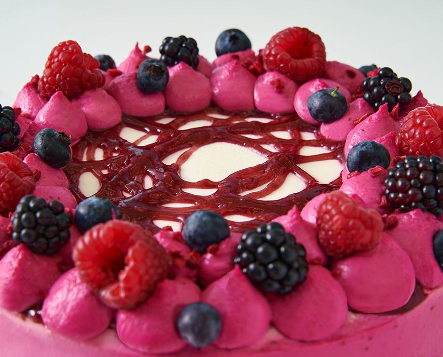 Mixed Berry Opera Cake