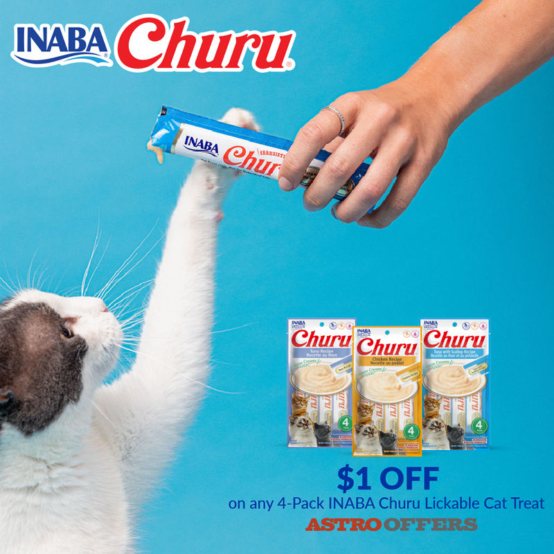 Inaba Pet Foods | $1.00 OFF Churu 4-Tube Packs For Cats - Lake Worth ...