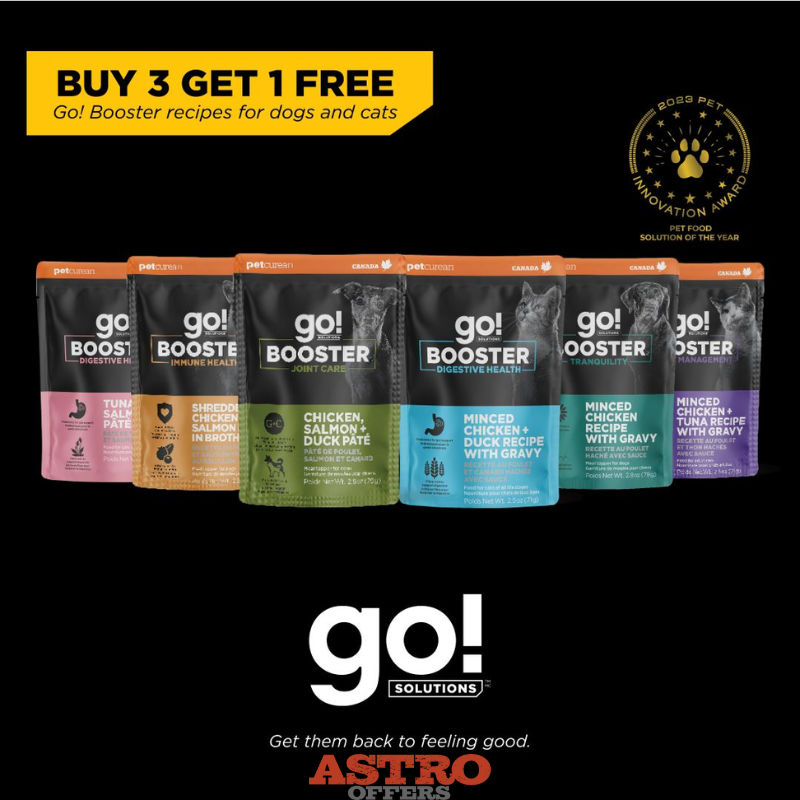 Petcurean | Buy 3, Get 1 FREE Of Go! Solutions Boosters - Henrico, Virginia