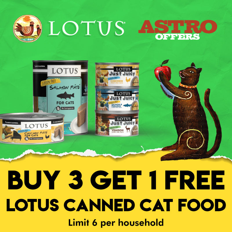 LOTUS | Buy 3, Get 1 FREE On Cat Cans - Scottsdale, Arizona
