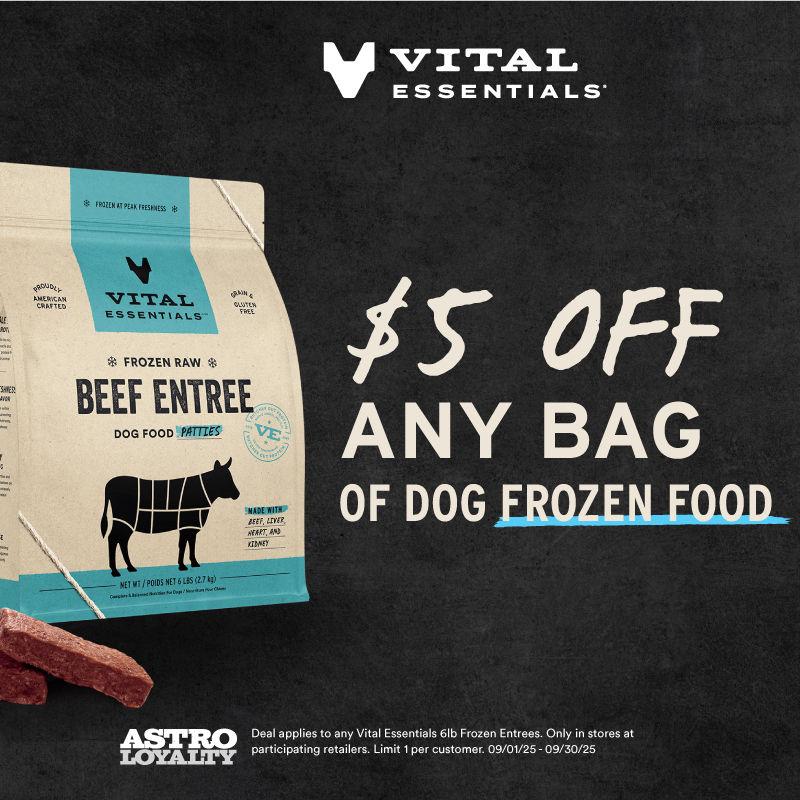 Vital Essentials | $5.00 OFF Frozen Dog Food - Henrico, Virginia
