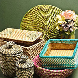 Baskets,. Handmade handicraft Baskets precisely designed and made