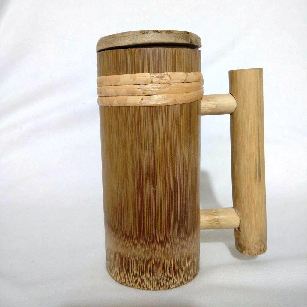 Bamboo Container with lid (#2403),Bamboo Mug Buy Online India,Tra