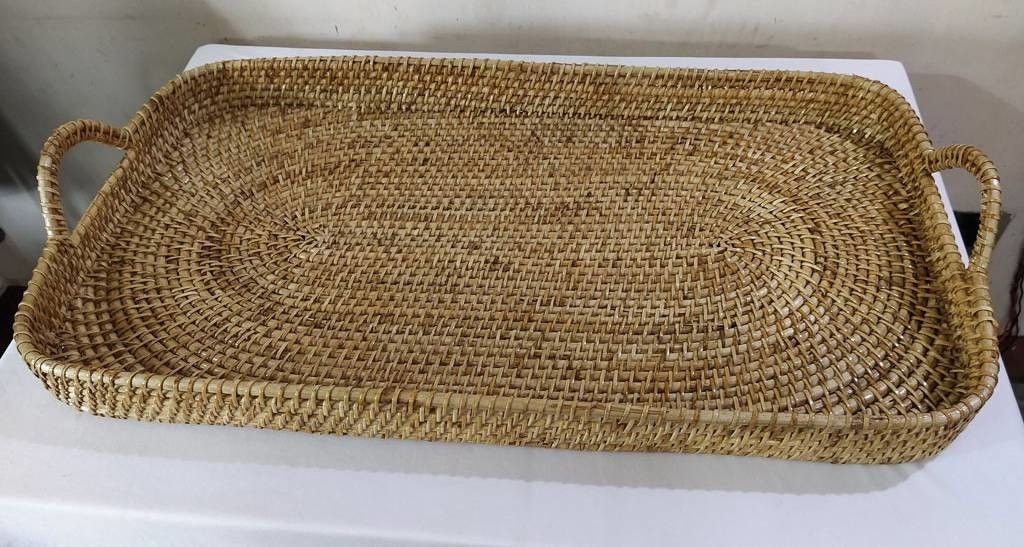 Cane Large Tray (#2409),cane rattan tray buy online india,cane de