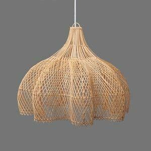 Bamboo flower shaped wicker hanging lampshade (#2936),bamboo pend