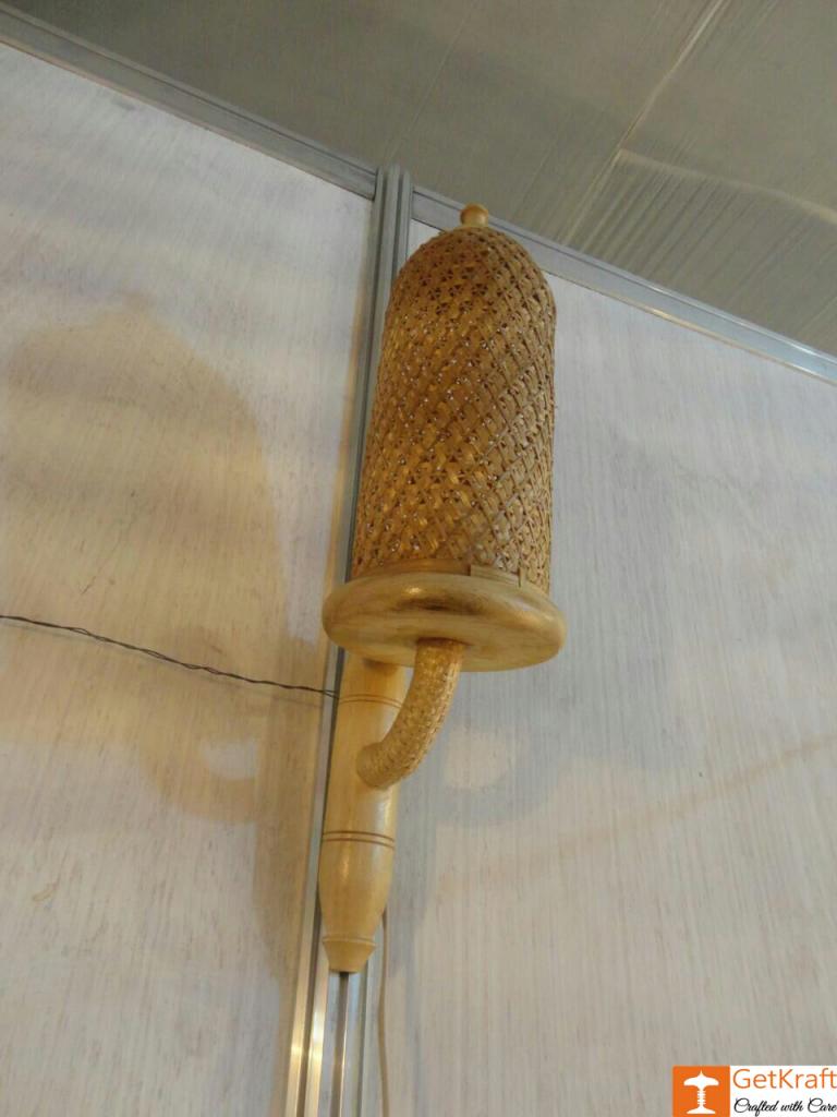 Bamboo Lamp (#542),bamboo,handicrafts of assam,lighting,decor,han