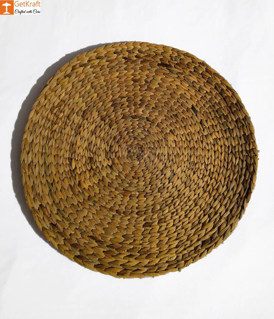 Natural Straw Table Mat - Round Natural Mat - Diameter..