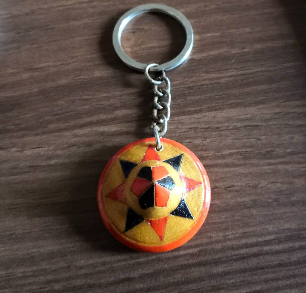 Colored Bamboo Key Ring Jaapi Design(Set of 3) (#853),key ring,ba