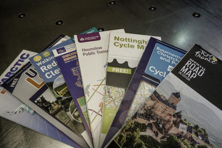 Products include Folded & Laminated Maps plus other printing services