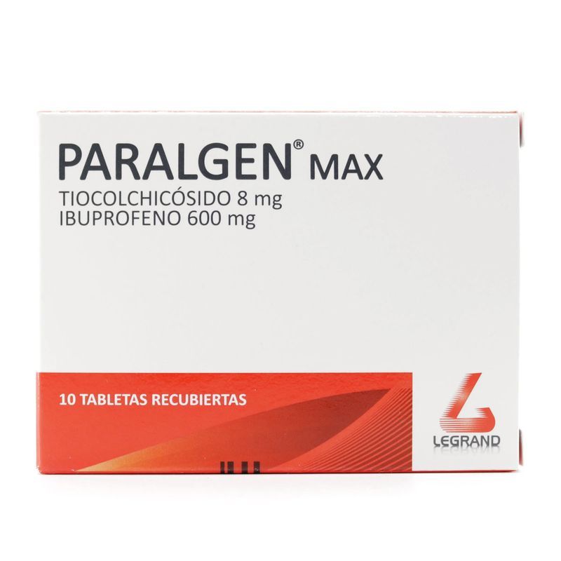 Paralgen Max x 10 Tabletas | Droguería Belén