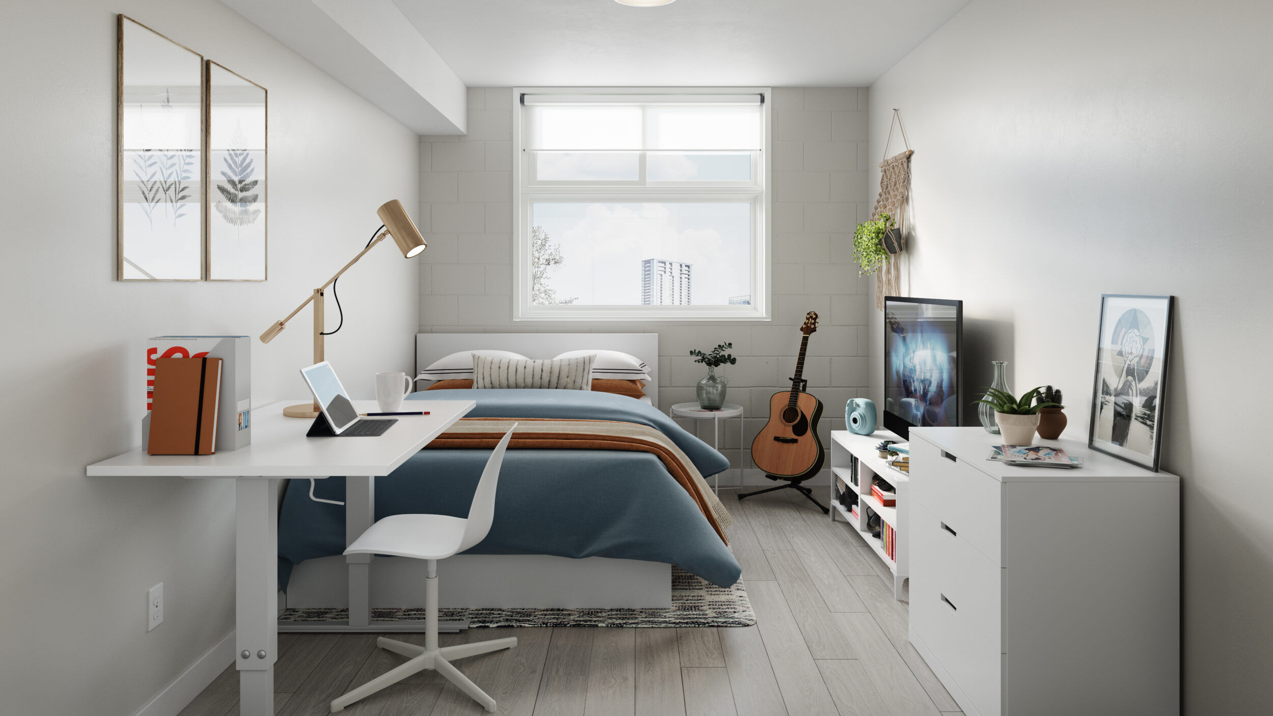 Student Apartment Bedroom