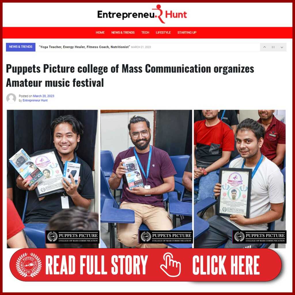 Press Release | Top Mass Communication and Filmmaking College Puppets Picture