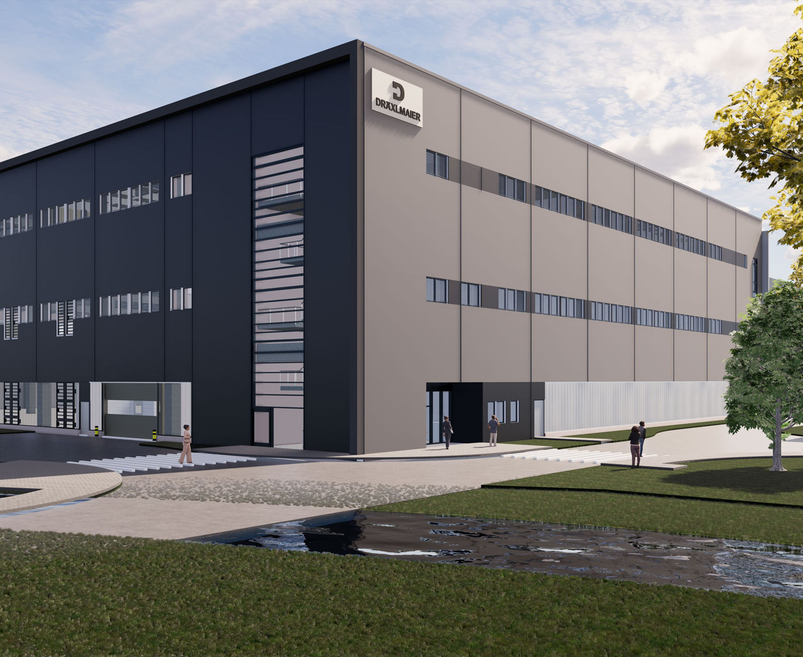 Site expansion: production, logistics & office building.