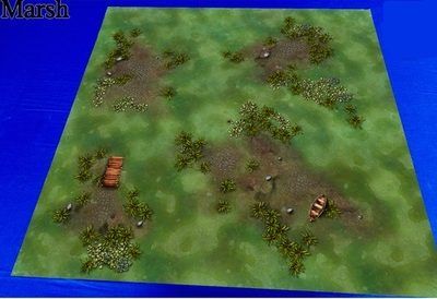 Game Mat, Marsh, 3' or 4' square, choose material - Sally 4th 28mm ...