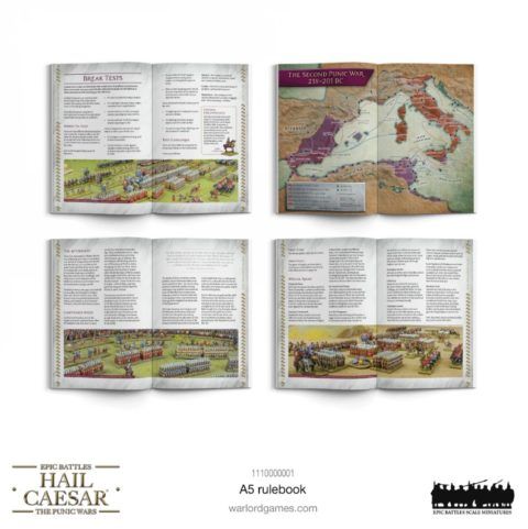 Hail Caesar Epic Battles: (Punic Wars) A5 Rulebook - Sally 4th 28mm Fantasy & Gaming Miniatures
