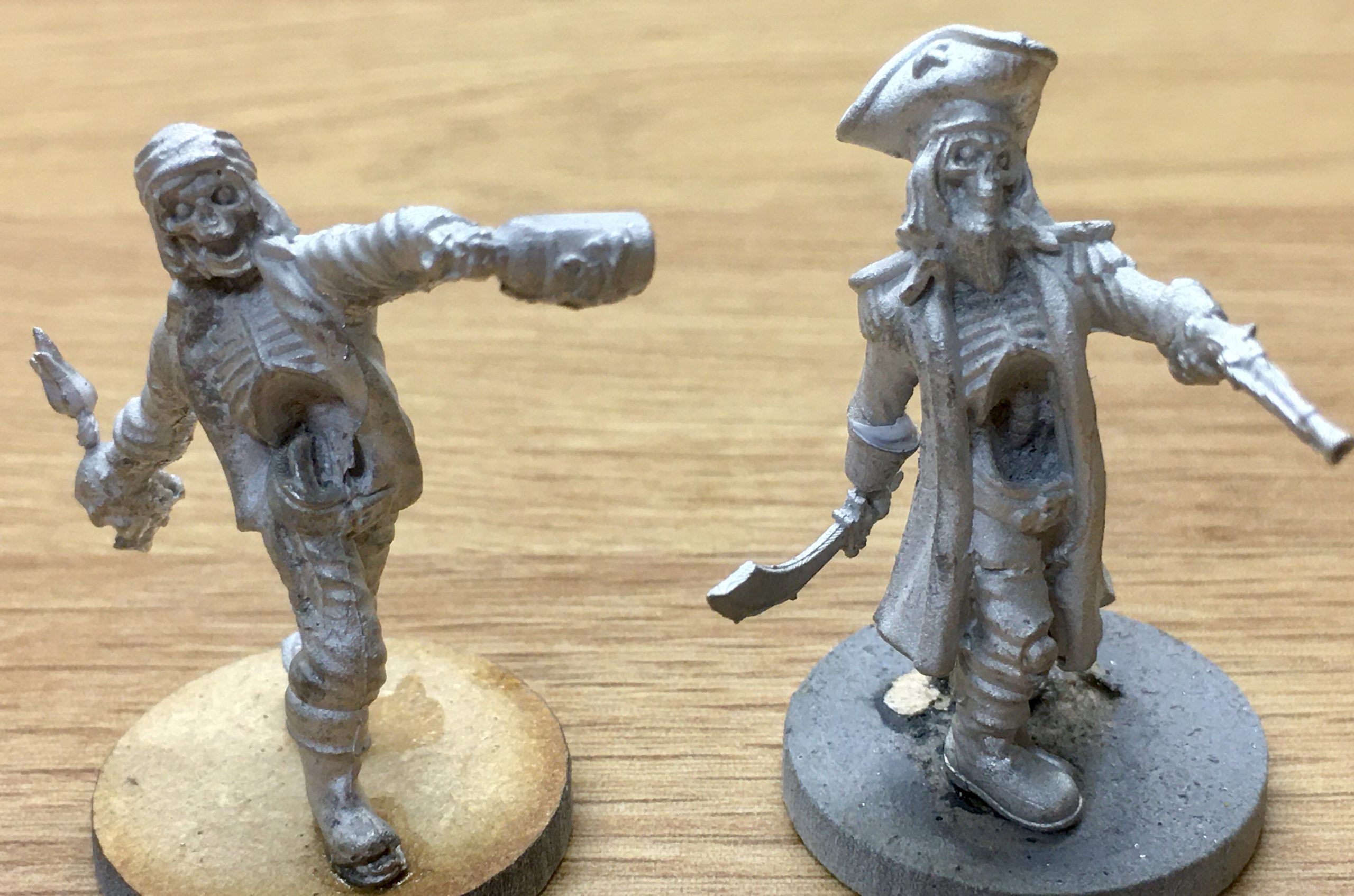 Skelton Pirate Crew A (2 minis) - Sally 4th 28mm Fantasy & Gaming ...