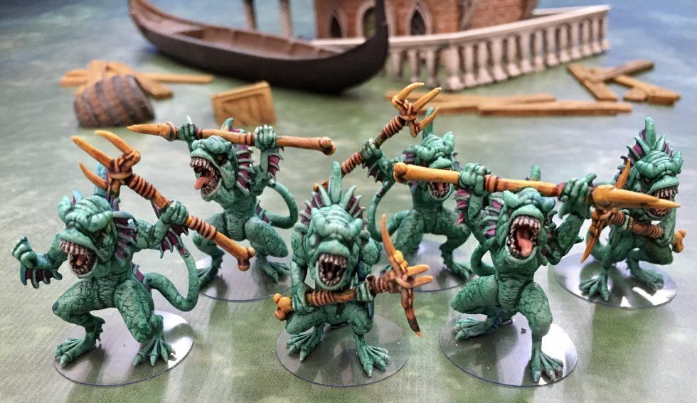 Painting WaterSpire Cthulhu Deep Ones - Sally 4th