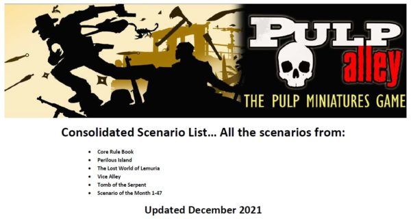 Pulp Alley Scenarios: The Consolidated Guide - Sally 4th 28mm Fantasy ...