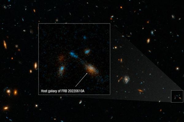 Mysterious Origin of Fast Radio Burst Traced to Cluster of Seven Galaxy ... Mysterious Origin of Fast Radio Burst Traced to Cluster of Seven Galaxy ...