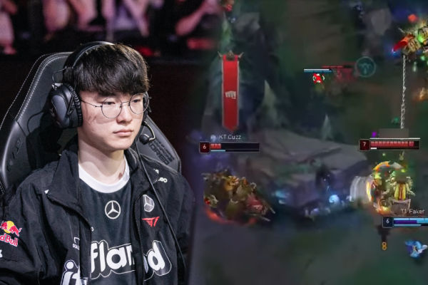 Faker thể hiện tuyệt kỹ 200IQ gây sốt cộng đồng trong trận T1 - KT