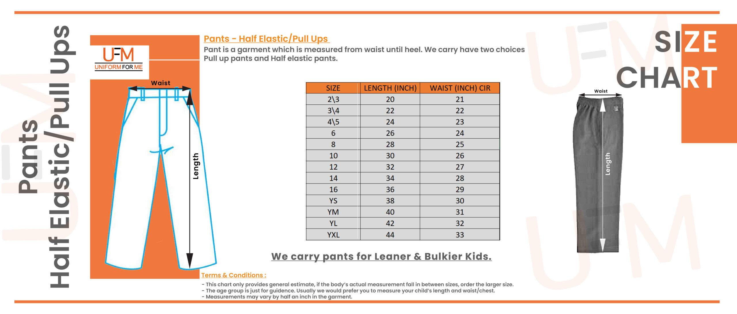 Sizing – Uniform For Me