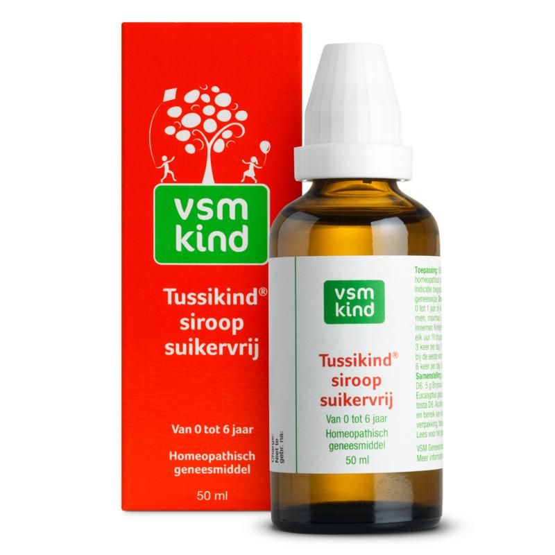Vsm Kind Tussikind Siroop Suikervrij (50 ml). | eFarma Apotheek En Drogist
