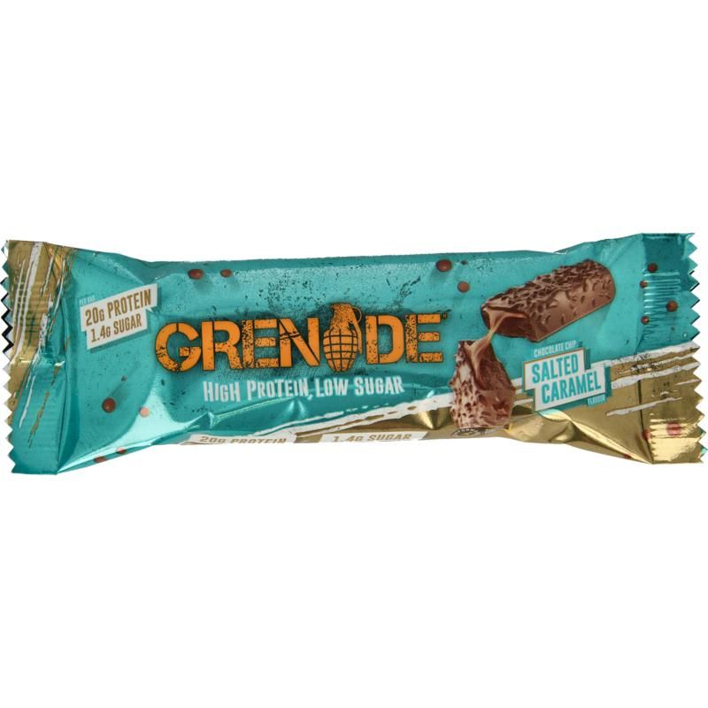 Grenade Chocolate Chip Salted Caramel Bar (60 G). | eFarma Apotheek En ...