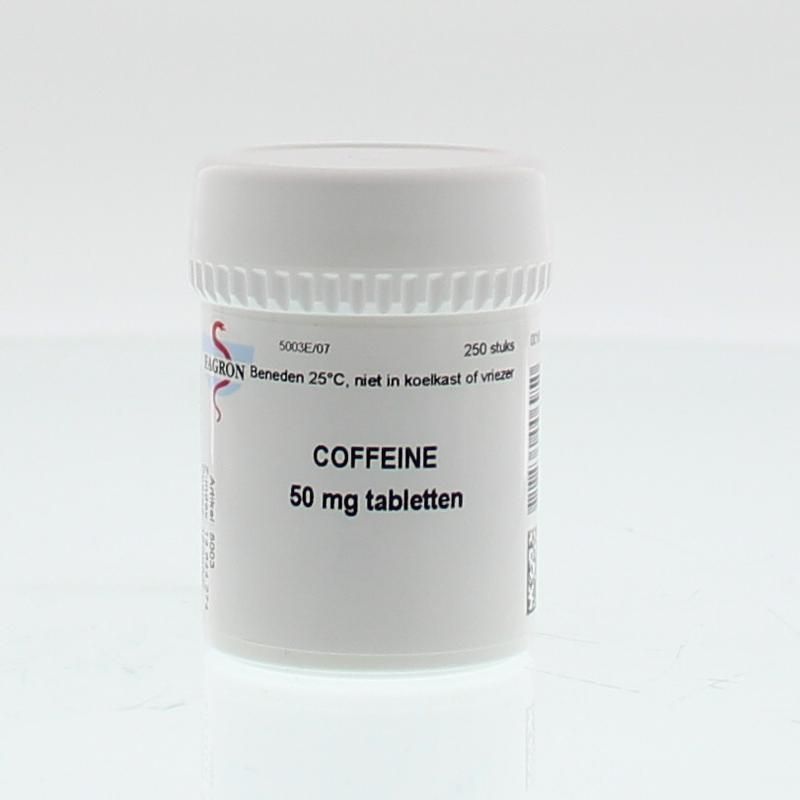 Coffeinum Tablet 50mg Fagron (250 St). | eFarma Apotheek En Drogist
