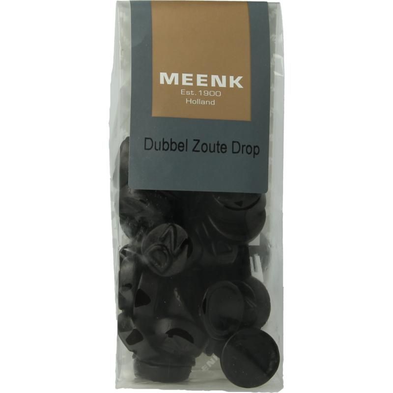 Meenk Drop Dubbel Zout Blokbodemzak 180g