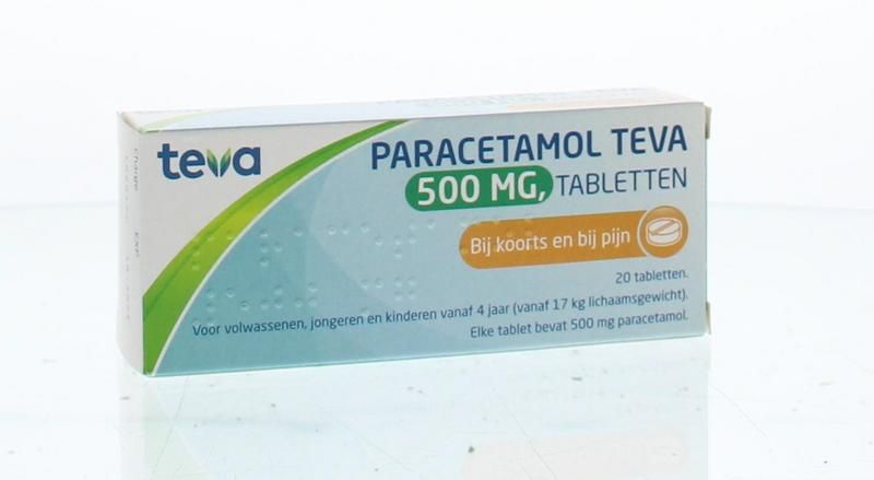 Teva Paracetamol | Tabletten 500mg | 20 Stuks | eFarma