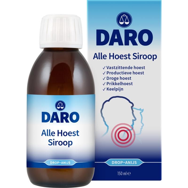 Daro Alle Hoest Siroop (150 ml). | eFarma Apotheek En Drogist