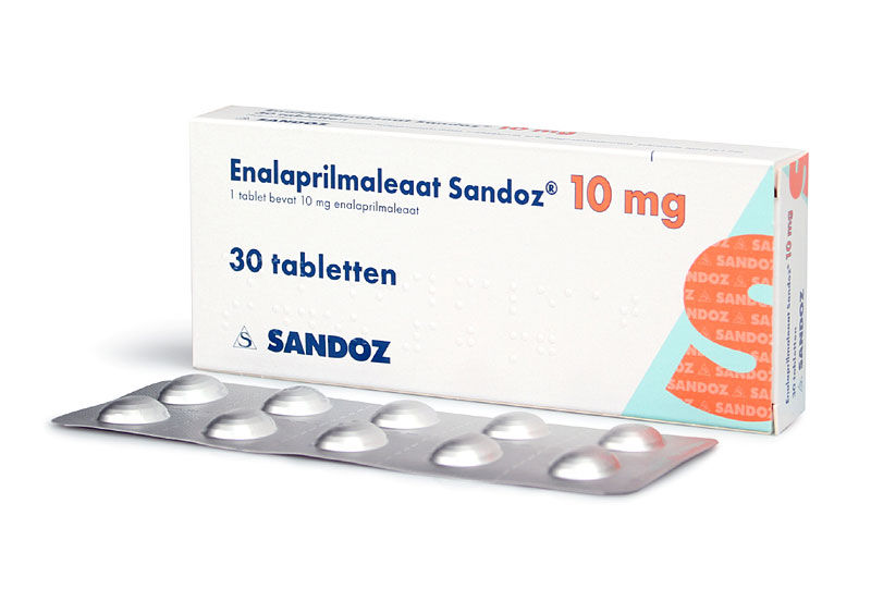 Enalapril Maleaat Sandoz Tablet 10mg (30 St). | eFarma Apotheek En Drogist