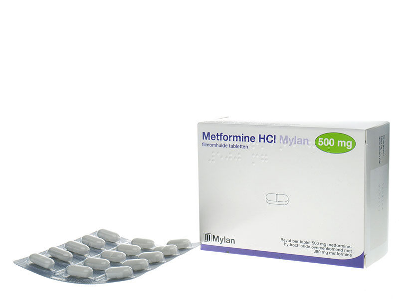 Metformine Hcl Mylan Tablet 500mg 90st