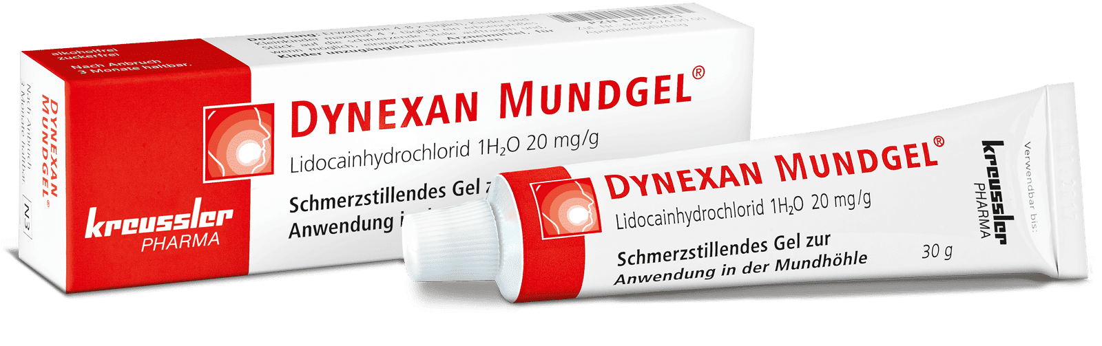 Dynexan Gel Oromucosaal 20mg/g 10g