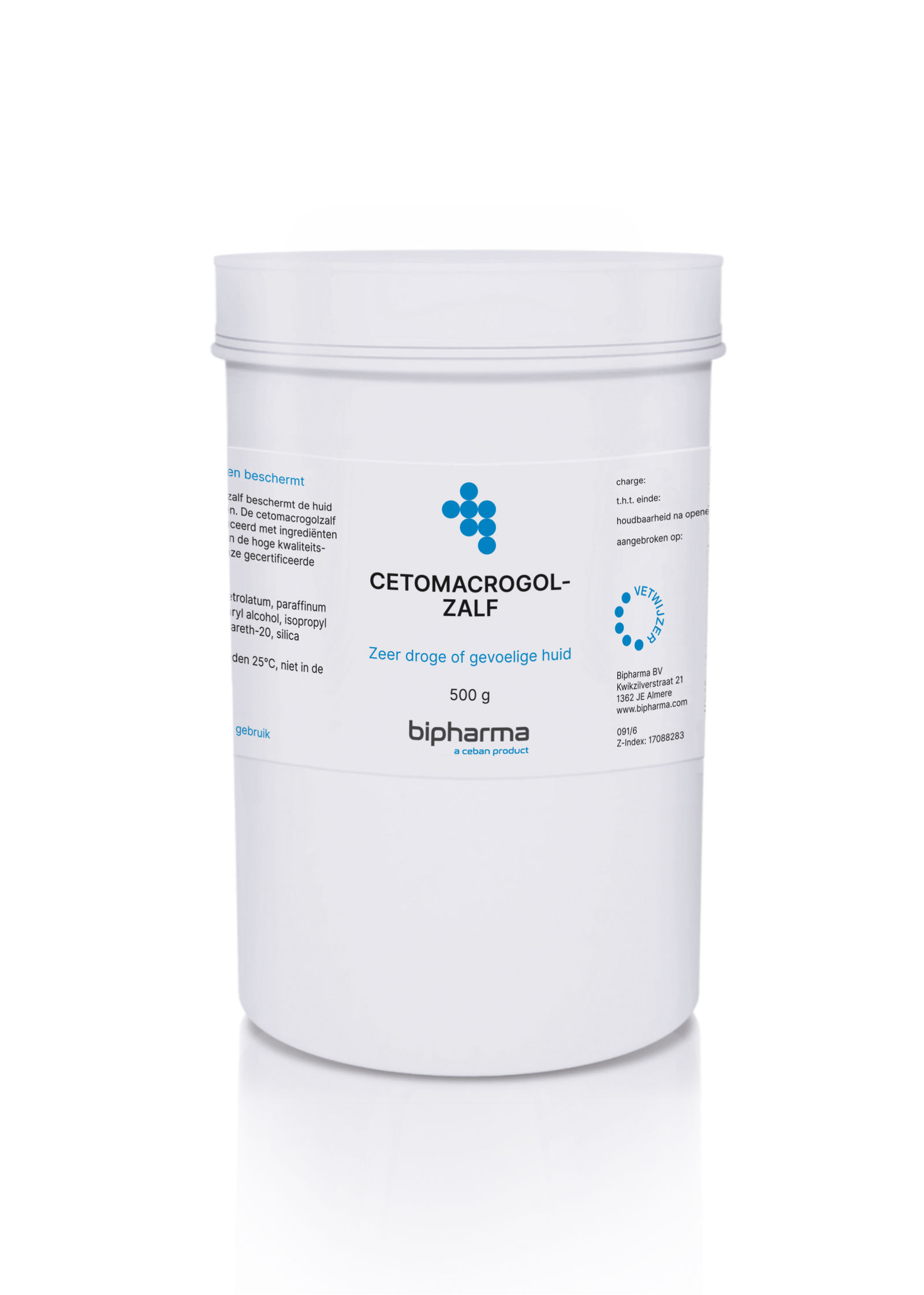 Bipharma | Cetomacrogolzalf (500 G). | eFarma Apotheek En Drogist