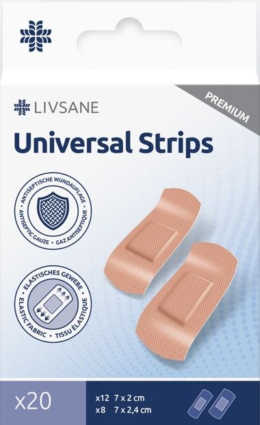 Pleister Livsane Premium Universeel Strip (20 St). | eFarma Apotheek En ...