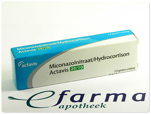 Miconazolnitraat/hydroc Aur Hydrof Creme 20/10mg/g