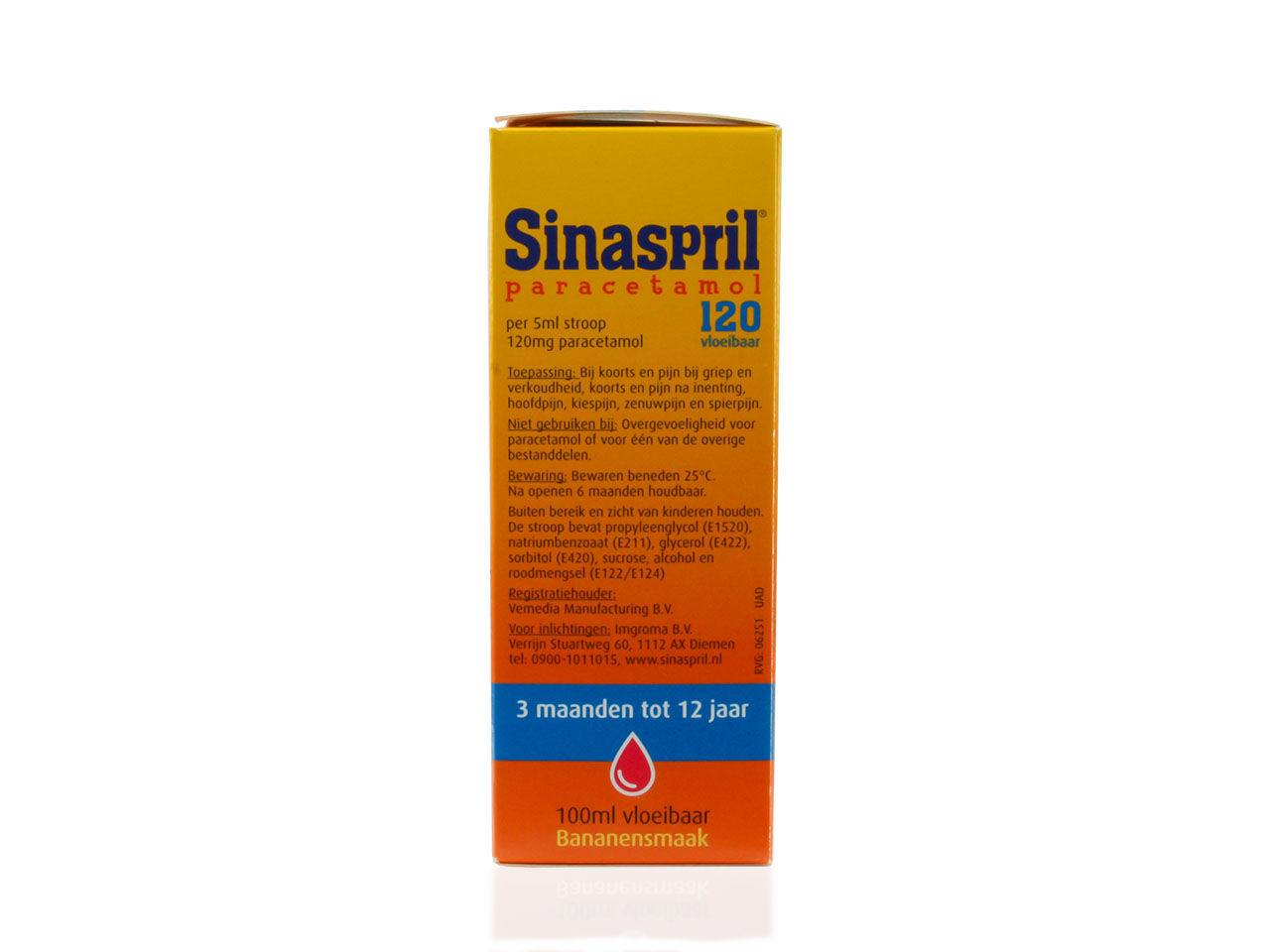 Sinaspril Paracetamol Stroop 120mg/5ml 100ml