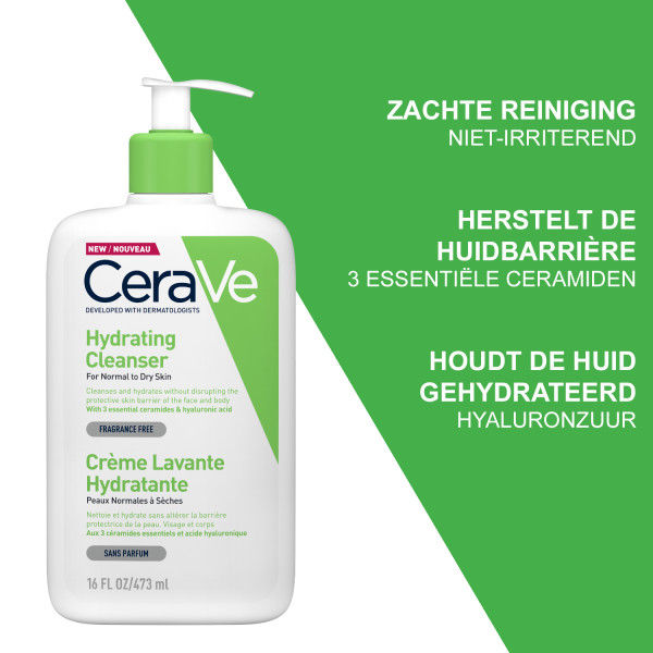 Cerave Hydraterende Reinigingslotion (473 ml). | eFarma Apotheek En Drogist