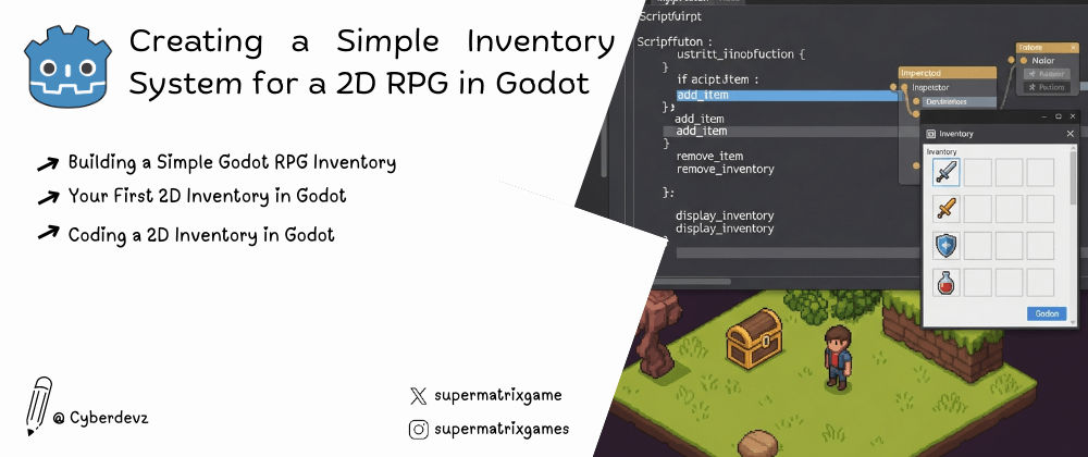 Creating a Simple Inventory System for a 2D RPG in Godot